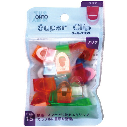 特長 ●快適、スマートに使えるクリップです。 仕様 ●挟口寸法(mm)：13 ●とじ枚数(枚)：15 ●縦(mm)：20 ●幅(mm)：13 ●奥行(mm)：5.2 ●とじ枚数：コピー用紙15枚 ●5色込 質量・質量単位 ●18.0g 【メ...