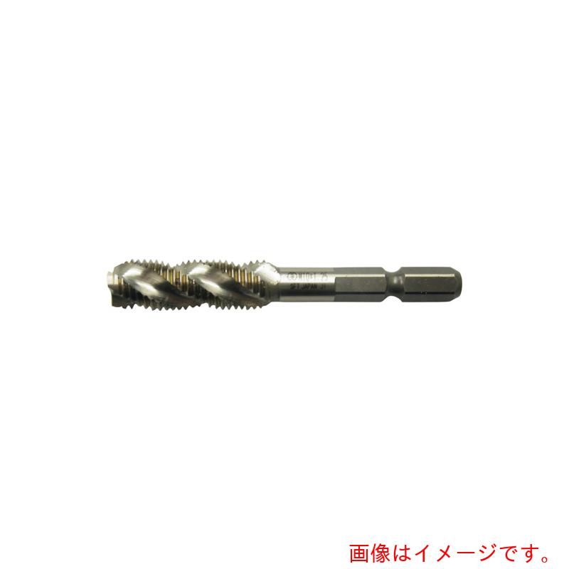 特長 ●インパクトドライバーなどの正逆回転付の電動工具に取り付けて、短時間でねじ穴加工ができます。 ●スパイラル溝により、切りくずを上方向に排出させます。 用途 ●止まり穴・貫通穴のねじ山の形成および修正。 ●被削材：鉄、アルミ、真鍮。 仕...