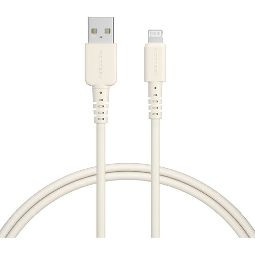 特長 ●シリコン製Lightningケーブル1mです アーモンドミルクカラー 仕様 ●長さ(m)：1 ●コネクタ形状：USB Type-A (オス) - Lightning (オス) ●対応機種：iPhone 5以降のiPhoneまたはLi...