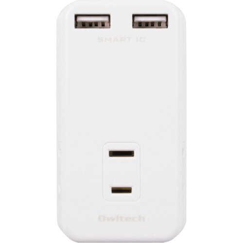 仕様 ●色：ホワイト ●幅(mm)：47.5 ●奥行(mm)：27 ●高さ(mm)：86 ●USBポート：USB Type-A×2 ●入力電圧(V)：AC100V ●出力電流：AC100V (合計 1400W) ●USB Type-A (合...