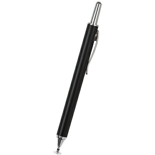 特長 ●透明なディスク型ペン先を瞬時に使えるノック式タッチペンです。 仕様 ●色：BK ●高さ(mm)：153 ●適合機種：iPhone、iPad、スマートフォン、タブレット各種 ●対応タッチパネル方式：静電容量方式 ●本体サイズ：L136...