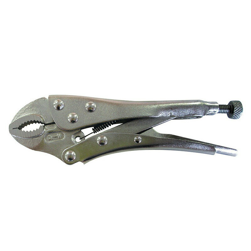 ●溶接や金属加工時の加工物の保持に ●スタンダードなカーブあごタイプです。 ●強力なロック機構で加工物を離しません。 ●本体サイズ： 幅50×奥行10×高さ140mm ●材質： 歯部:Cr-V、本体:機械構造用炭素鋼 ●本体質量： 170g...