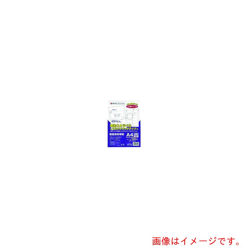 特長 ●古紙パルプ配合紙を使用したOAラベルです。 仕様 ●色：白 ●規格：A4／12面（タイプA） ●白色度(%)：80％程度 ●総厚(μm)：198 ●ラベル厚(μm)：88 ●片数(片)：1200 ●古紙パルプ配合紙 ●対応インク：染...