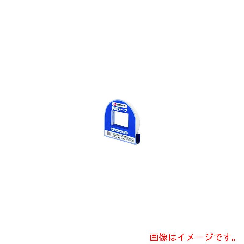 特長 ●カッター付きで便利な両面テープです。 ●テープ残量がすぐわかる小窓付です。 ●お好みのサイズに切りやすい目盛り付です。 ●カッター付です。 仕様 ●幅(mm)：20 ●長さ(m)：20 ●テープ厚：0．1mm ●1箱入数：10巻 ●...