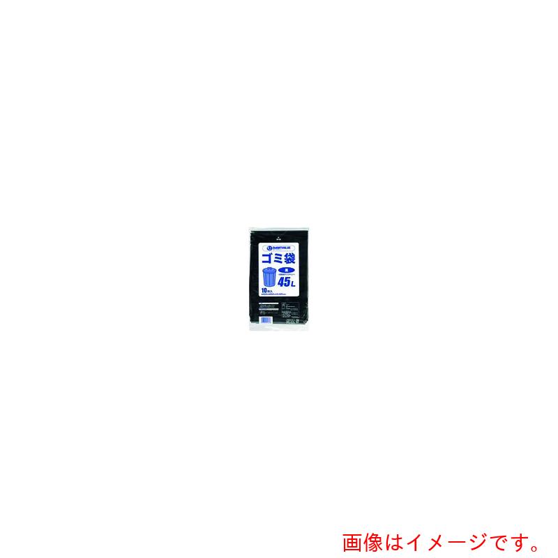 特長 ●お求めやすい10枚入のゴミ袋です。 仕様 ●容量(L)：45 ●厚さ(mm)：0.025 ●色：黒 ●規格：45L ●厚：0．025mm ●手触り：ツルツルタイプ ●ゴミ袋 材質 ●低密度ポリエチレン 質量・質量単位 ●16.5kg...