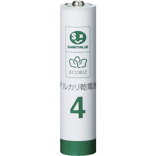 特長 ●コストパフォーマンスに優れたオリジナルアルカリ乾電池です。 仕様 ●タイプ：単4 ●使用推奨期限(年)：5 ●種別：単4形 ●1箱入数：40本 ●使用推奨期限：5年 ●電池 ●アルカリ乾電池 ●電圧：1.5V 質量・質量単位 ●0....