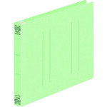 特長 ●とじ具を外すだけ、簡単・分別廃棄可能なノンステッチ（とじしろ接着式）のフラットファイルに、縦罫線タイプです。 仕様 ●用紙サイズ：B6-E ●色：グリーン ●穴数：2穴 ●背幅(mm)：18 ●外形寸法：縦138×横197×背幅18...