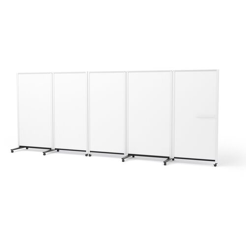 特長 ●シーンにあわせて多彩に使える連結型ホワイトボードです。 用途 ●展示会・会議・ミーティング・研修に。 ●大きな空間を仕切るパーティションに。 仕様 ●板面色：ホワイト ●枠色：ホワイト ●板面外寸(mm)縦：1643 ●板面外寸(m...