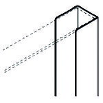 ●TF　壁固定レール　TF−13CK　W4　（658301） 質量・質量単位 ●2.6kg 注意事項 ●組立・施工が必要な商品です。 【メーカー名】プラス（株） 【メーカー品番】TF-13CK W4