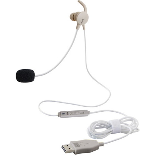 特長 ●耳栓タイプのUSBヘッドセットです。 仕様 ●ケーブル長(m)：1.8 ●幅(mm)：23 ●奥行(mm)：26.5 ●高さ(mm)：18.5 ●ケーブル長(mm)：1800 質量・質量単位 ●0.006kg 注意事項 ●取り寄せ品...