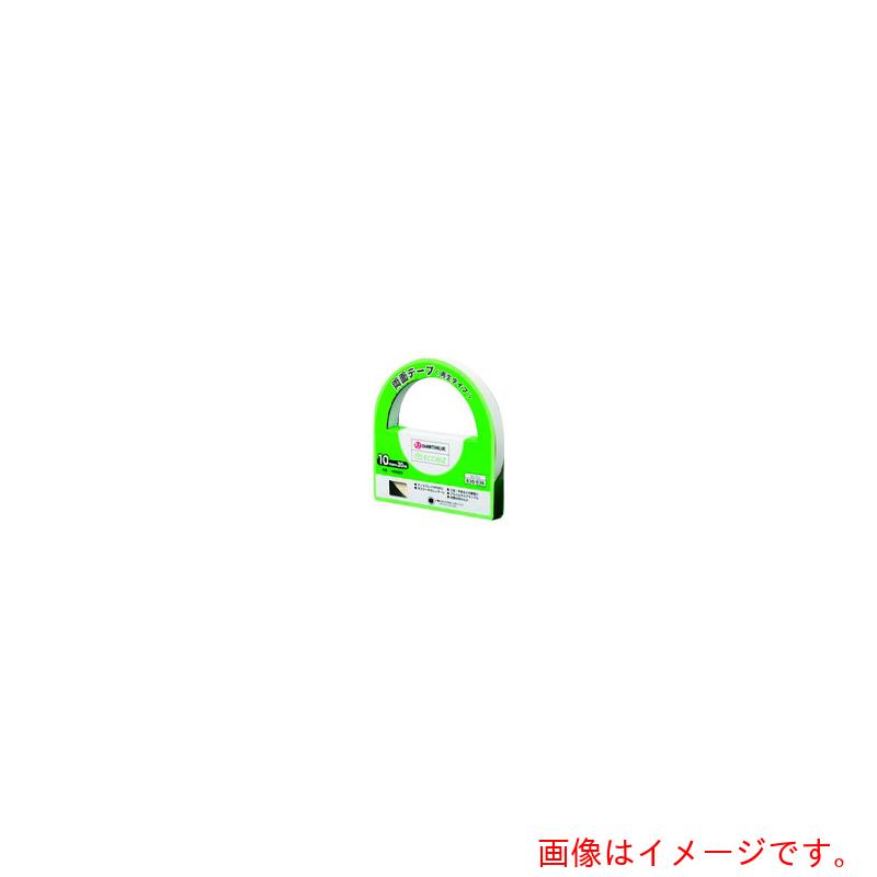 特長 ●環境配慮タイプの両面テープです。 ●テープ残量がすぐわかる小窓付です。 ●お好みのサイズに切りやすい目盛り付です。 ●カッター付です。 ●再生タイプです。 仕様 ●幅(mm)：10 ●長さ(m)：20 ●厚さ(mm)：0.07 ●両...
