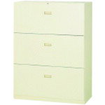 特長 ●さまざまな組合せで空間を演出する、壁面収納庫「スタックキャビシステム」下置用ラテラル引出3段キャビネットD450×H1110mmタイプです。 ●ダブルサスペンションレール採用で、開閉はとてもスムーズです。 ●「スタックキャビシステム...