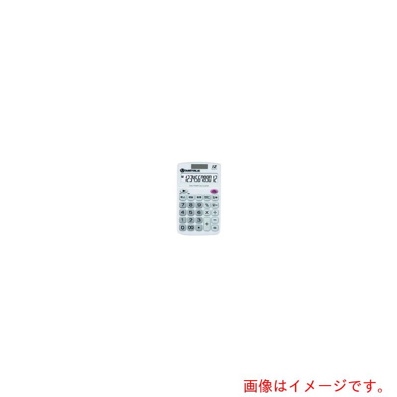 特長 ●カバーするビジネスユースの定番電卓です。 ●手帳カバー付きです。 ●お好みで付けられます。 ●ラバーキーを使用しています。 仕様 ●桁数：12 ●色：ホワイト ●表示数字(高)：9mm ●規格：ミニ ●外形寸法：幅61×奥102×高...