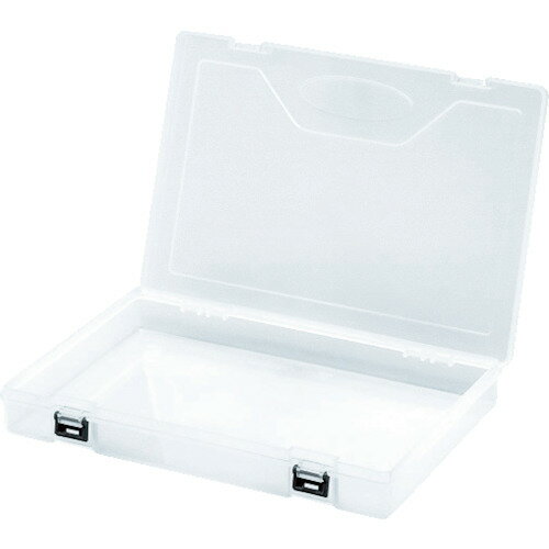 ●家庭で、職場で・・・。プロ仕様、小物収納ボックス。 ●カラー： クリア ●サイズ： L300×W206×H39mm ■コーポリマー： 独自の材料配合により通常のポリプロピレンに比べて衝撃性、耐久性にも優れております。 ■フリータイプ ■幅...