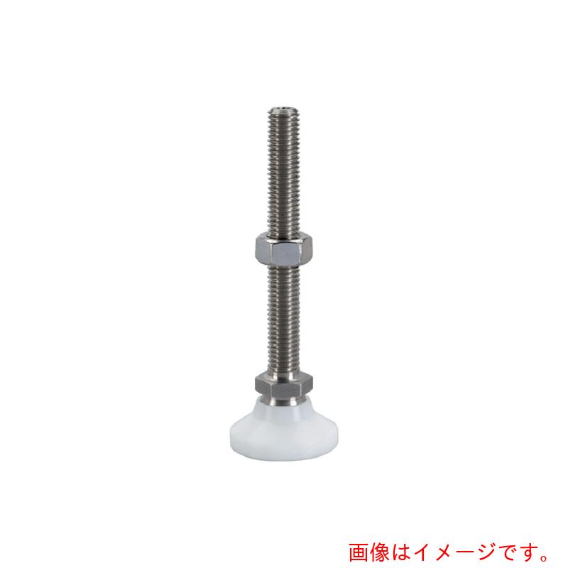 特長 ●ボール・エレメントにボルトが付いたタイプのレベリング・パッドです。 用途 ●機器の足やスラスト・パッドとして。 仕様 ●ねじ寸法：M12 ●ねじ長さ(mm)：94.5 ●許容荷重(kgf)：1800 ●全高(mm)：126 ●台座径...