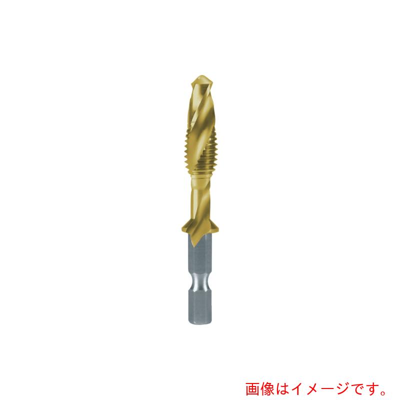 特長 ●六角軸シャンク仕様で、コードレスドライバーに装着可能です。 ●鉄板などの下穴開け作業とネジ切り作業をドリルを交換せずに行うことができます。 ●チタンコーティングにより耐熱性が高く、多様なワーク材質に対応可能です。 ●ノンコーティング...