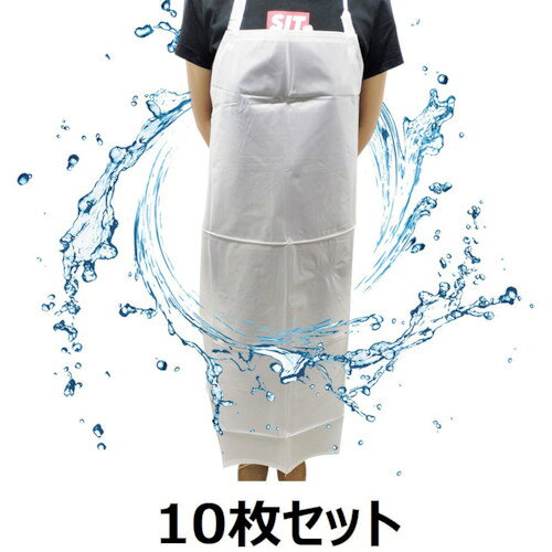 特長 ●軽作業向きのPVC防水胸付きエプロンです。 ●水場仕事や介護の現場などに最適です。 ●作業時の洋服への汚れ付着防止できます。 仕様 ●色：半透明 ●幅(cm)：67(平置き) ●厚さ(mm)：0.18 ●長さ(cm)：112 材質 ...