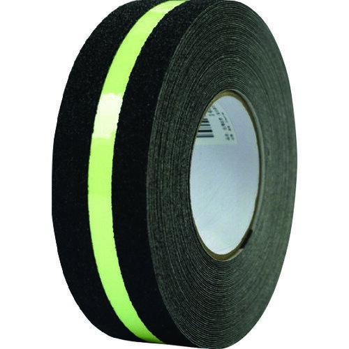 特長 ●表面に鉱物粒子を吹き付け加工した強力滑り止めテープです。 ●階段、通路などの滑りやすい場所に最適です。 ●蓄光タイプで暗所や急な停電時など高い視認性を発揮します。 用途 ●階段、通路などの滑りやすい場所に。 ●蓄光タイプで暗所や急な...