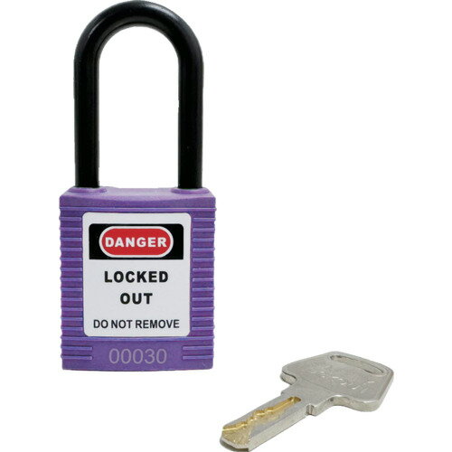 特長 ●絶縁が必要な環境でのロックアウトに最適です。 ●豊富なカラーバリエーションからお選びいただけます。 用途 ●ロックアウトに。 仕様 ●色：紫 ●吊38mmタイプ：吊径Φ6mm×高さ38mm 材質 ●本体：高性能プラスチック、ナイロン...