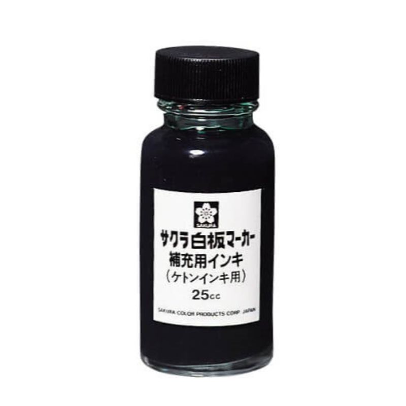 ●サクラ 白板マーカー中字用の補充用インキです。 ●白板マーカー補充用インキです。 ●色名： 黒 ●本体サイズ： 縦:30mm ●重量： 76g ●容量： 25ml ●材質： 容器:ガラス、キャップ:ユリヤ、スポイド:PE、ケース:紙 【メ...