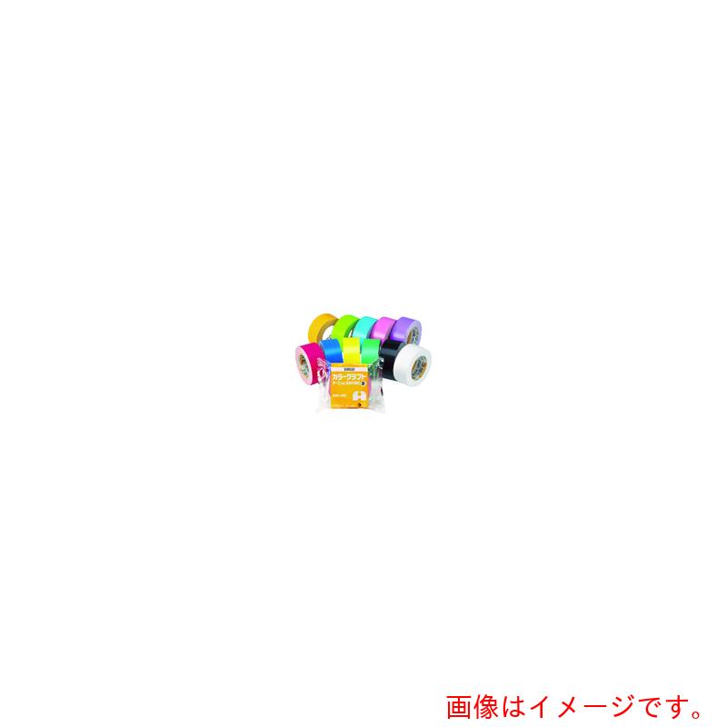 特長 ●特殊ホワイトクラフト紙を使用した鮮やかな11色展開です。 ●無溶剤タイプの粘着剤を使用しています。 仕様 ●色：ブラック ●幅(mm)：50 ●長さ(m)：50 ●厚さ(mm)：0.14 ●テープカット条件：手で切断可能 ●粘着力(...