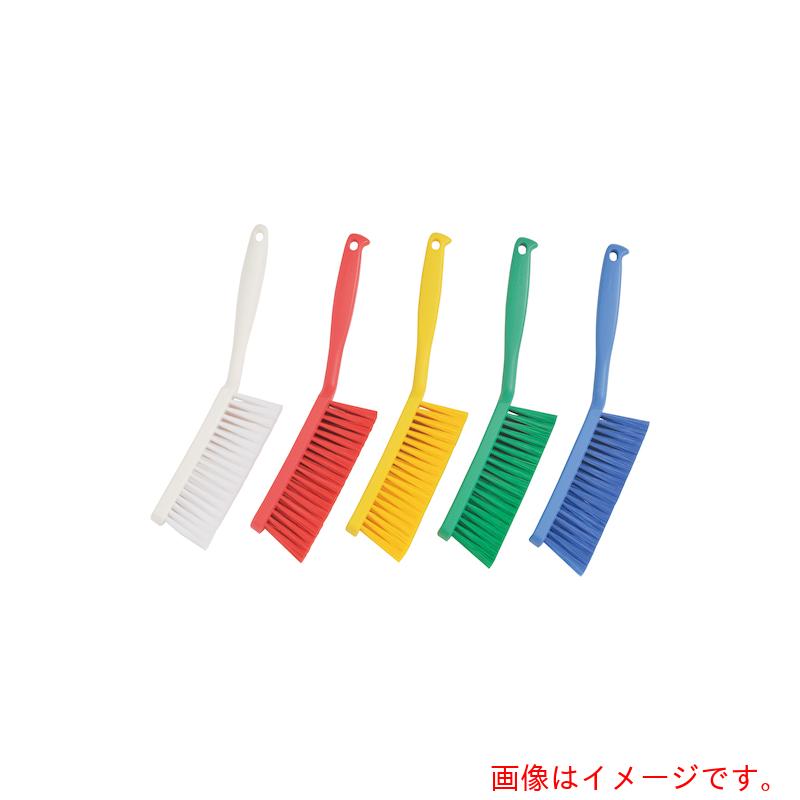 特長 ●テーブルやカウンター表面の掃き取りブラシです。 仕様 ●色：白 ●耐熱温度(℃)：120 ●線径(mm)：0.2 ●全長(mm)：350 ●HACCP対応清掃用品 材質 ●本体：ポリプロピレン　毛：ポリエステル 質量・質量単位 ●1...