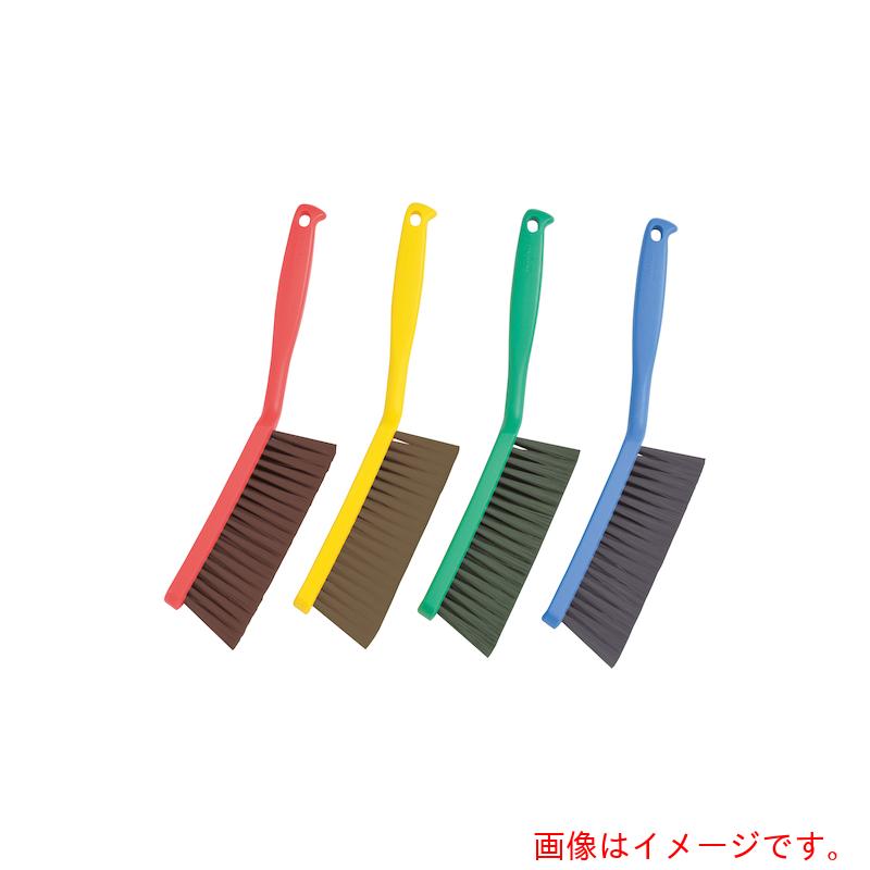 特長 ●テーブルやカウンター表面の掃き取りブラシです。 ●金属検出器対応です。 仕様 ●色：赤 ●耐熱温度(℃)：120 ●線径(mm)：0.6 ●全長(mm)：350 ●HACCP対応清掃用品 材質 ●本体：ポリプロピレン　毛：ポリエステ...