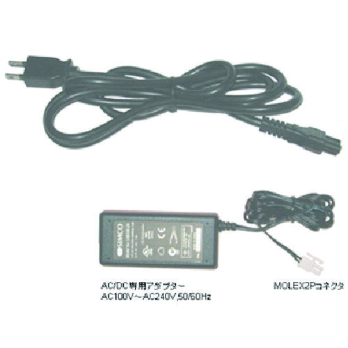特長 ●AC90〜240V(付属コード 定格AC125V)、50/60Hz 用途 ●AC入力用のアダプター。 ●パワーユニット150用ACアダプター 質量・質量単位 ●200.0g 【メーカー名】シムコジャパン（株） 【メーカー品番】PU1...