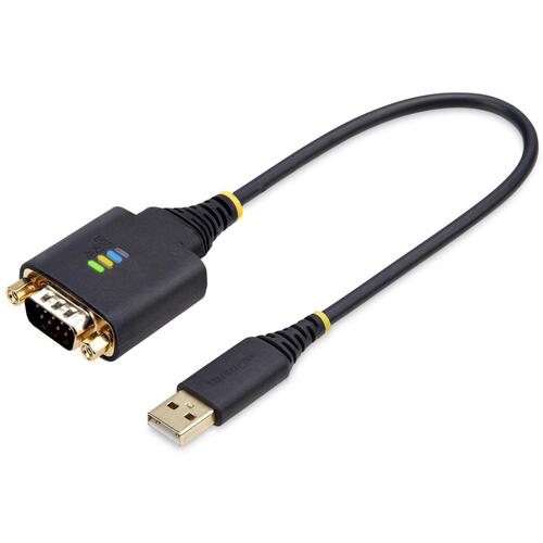仕様 ●コネクタ形状：ホストコネクタ：USB 2.0 Type-A、搭載ポート：1x 高密度D-Sub (DB-9、9ピン、オス) ●ケーブル長(m)：0.3 ●USB-A - RS232Cシリアル変換（ストレート）ケーブルです。 ●コネク...
