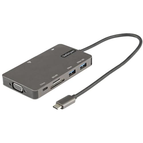 特長 ●USB-Cノートパソコンの接続機能を拡張します。 ●携帯用のドッキングステーションとして便利です。 ●USBバスパワーまたはUSB-C外付け電源で動作します。 ●ポートやコネクターへの負担を軽減する長尺30cmのホストケーブルがつい...