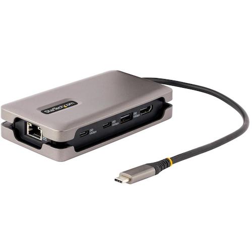 特長 ●USB-Cノートパソコンの接続機能を拡張します。 ●携帯用のドッキングステーションとして便利です。 ●USBバスパワーまたはUSB-C外付け電源で動作します。 ●ポートやコネクターへの負担を軽減する長尺30cmのホストケーブルがつい...