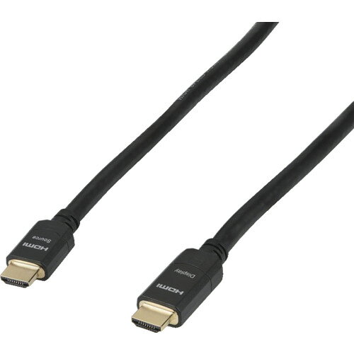 特長 ●イーサネット対応のハイスピードHDMIケーブルです。 ●バスパワーのアクティブ増幅でHDMIビデオ信号を20mの距離までブーストします。 ●壁の内側など、CL2難燃レーティングが求められる配線に最適です。 ●優れたEMI保護機能で信...