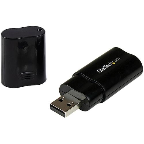特長 ●USB接続でヘッドフォン／マイクオーディオコネクターを追加します。 ●コンパクトな手のひらサイズのアダプターです。 ●USBオーディオデバイスクラス規格1.0に準拠しています。 ●プラグアンドプレイに対応しています。 仕様 ●コネク...