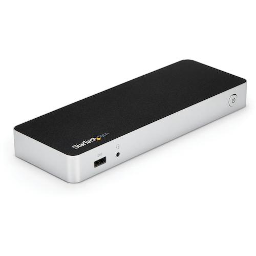 特長 ●デュアルモニター出力に対応する多機能ドッキングステーションです。 ●HDMI - DVIディスプレイアダプターが付属しています。 ●USB-CおよびThunderbolt 3 搭載のWindowsノートパソコンで使用可能です。 ●U...