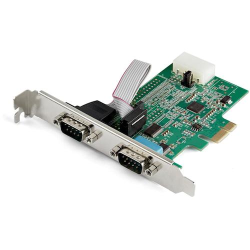 特長 ●ASIX AX99100ベース16950 UART搭載の2ポートシリアルカードです。 ●ピン9でポートごとに電源オプションを設定可能です。 ●最大データレート921.4Kbpsに対応しています。 ●プリンター、スキャナー、POS端末...