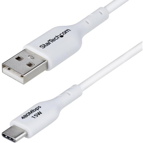 仕様 ●色：ホワイト ●長さ(m)：1 ●インターフェース：USB 2.0 ●コネクタ形状：USB Type-A (オス)、USB Type-C (オス) ●3A 15W対応USB-A - USB-Cケーブルです。 ●USB-A充電器やモバ...