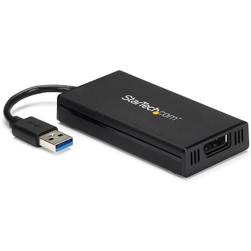 特長 ●USB 3.0ポートに4Kビデオ機能を追加します。 ●DisplayLink 4K プラグアンドプレイ認証により、ドライバーとアップデートが自動でインストールされます。 ●USBバスパワーで動作し、外部電源が不要です。 ●macOS...