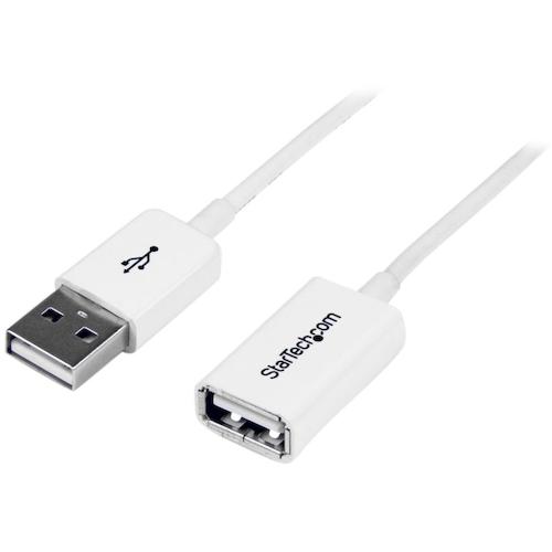 特長 ●USB 2.0デバイスの接続距離を3m延長します。 ●応力緩和機能を備えた薄型モールドコネクターを使用しています。 ●最大480Mbpsのデータ転送速度に対応しています。 仕様 ●色：ホワイト ●コネクタ形状：USB Type-A（...
