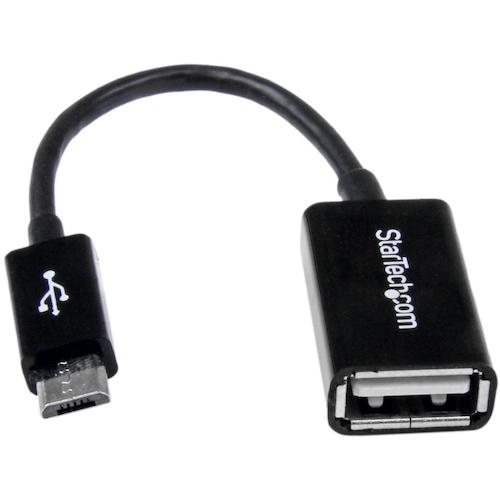 特長 ●12cm micro USB OTG変換アダプタです。 ●USB 2.0 On-The-Go対応のタブレット／スマートフォンに標準USBポートを追加します。 ●タブレットにUSB メモリー、マウス、キーボードなどを接続します。 ●編...