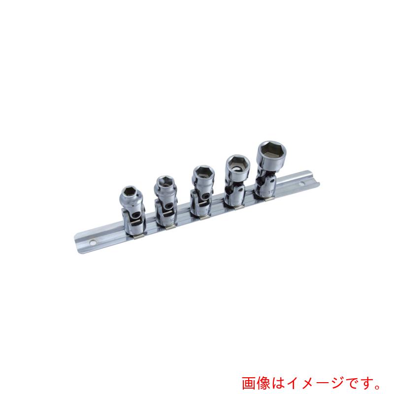特長 ●複雑で狭い場所での作業に便利です。 用途 ●ボルトやナットの締め付け、緩め作業。 仕様 ●差込角(mm)：9.5 ●ソケットセット内容(mm)：8・10・12・14・17 ●ソケットハンガー(mm)：220 ●セット内容(点)：5 ...