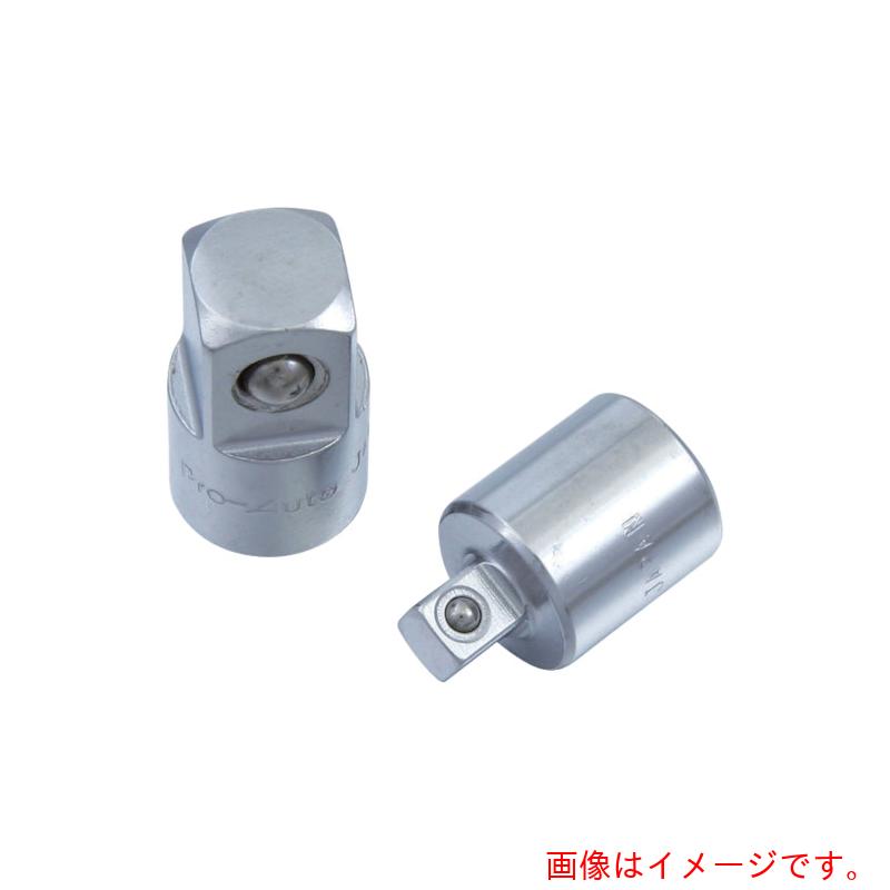 特長 ●差込角のサイズ変換させるアダプターソケットです。 用途 ●自動車、バイク、機械類の整備や修理作業に。 ●差込角のサイズ変換に。 仕様 ●差込角凹(mm)：9.5 ●差込角凸(mm)：6.35 ●全長(mm)：26 材質 ●クロームバ...