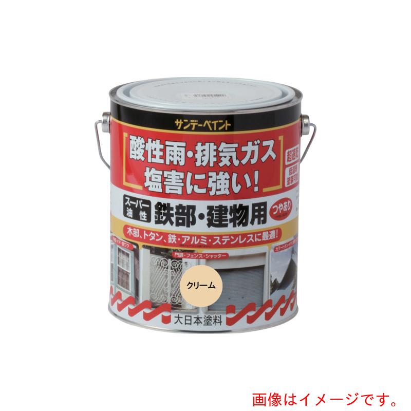 特長 ●酸性雨・排気ガス・塩害に強い超速乾油性多目的塗料です。 仕様 ●色：クリーム ●容量(L)：1.6 材質 ●アクリル変性アルキド樹脂系塗料 質量・質量単位 ●2071.0g 【メーカー名】サンデーペイント（株） 【メーカー品番】25...