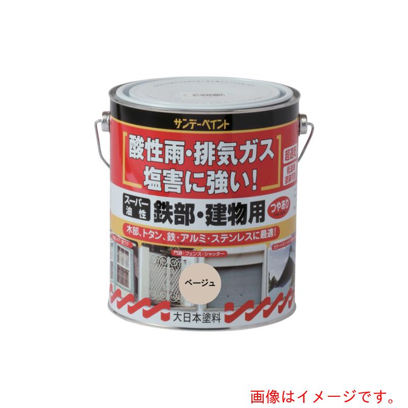 特長 ●酸性雨・排気ガス・塩害に強い超速乾油性多目的塗料です。 仕様 ●色：ベージュ ●容量(L)：1.6 材質 ●アクリル変性アルキド樹脂系塗料 質量・質量単位 ●2071.0g 【メーカー名】サンデーペイント（株） 【メーカー品番】25...