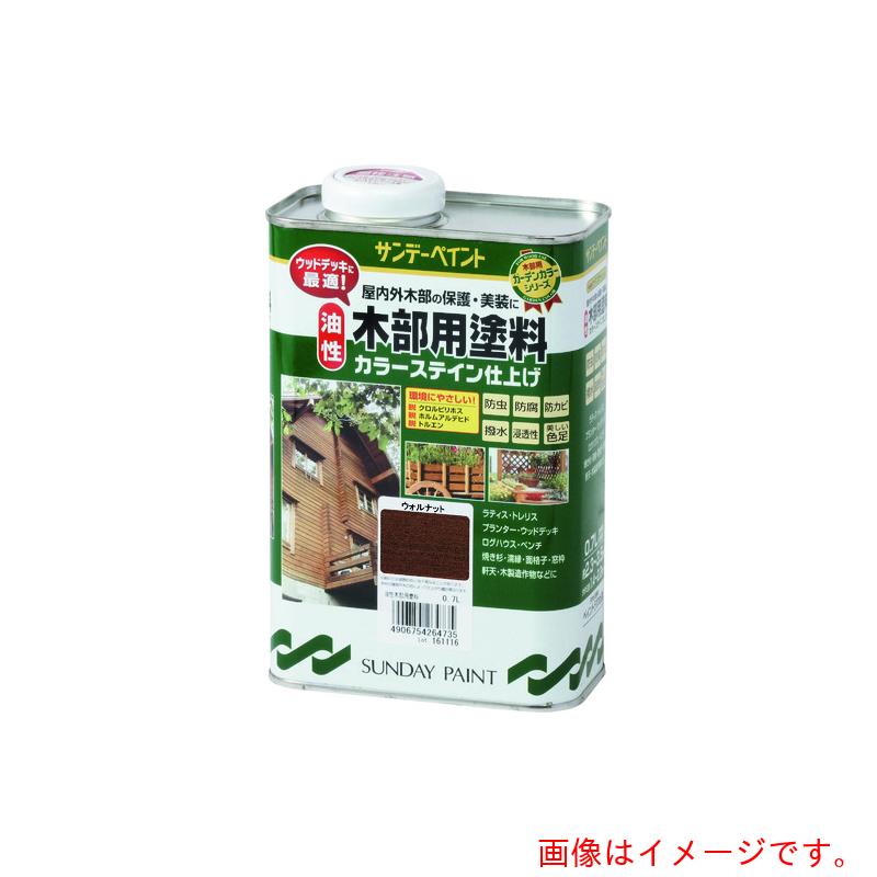 仕様 ●容量(L)：0.7 ●色：オーク ●油性木部用塗料カラーステイン　オーク　700M 質量・質量単位 ●747.0g 【メーカー名】サンデーペイント（株） 【メーカー品番】264728