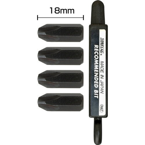 特長 ●775専用ショートビット 用途 ●775の差し替えビットとしてご使用下さい。 仕様 ●ビット内容　＃3　4本組 材質 ●特殊鋼 質量・質量単位 ●24.0g 【メーカー名】サンフラッグ（株）（旧 新亀製作所） 【メーカー品番】NO....