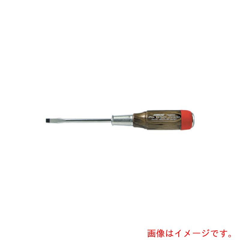 特長 ●グリップ部には樹脂カバーが付いており、油などでも滑らず作業出来ます。 ●フィット感のある高級木を使用。 ●耐久性に優れ、握りやすく力の入るプロ仕様のドライバーです。 用途 ●工場内作業、車両整備、機械組み立て、什器組み立てなどに最適...