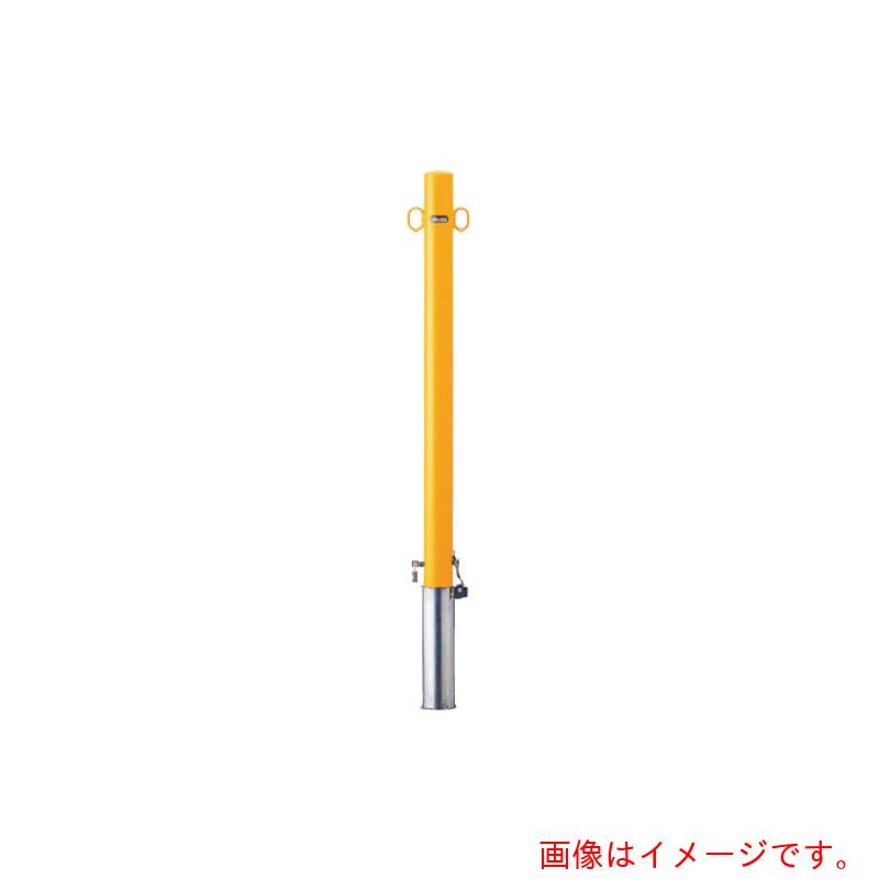 特長 ●スチール製の単柱の車止めです。不要な時に取り外し可能なタイプです。 仕様 ●色：黄 ●ポール径×肉厚×地上高さ(mm)：60.5×2.3×850 ●差込カギ付 ●両フック 材質 ●スチール 質量・質量単位 ●4.5kg 【メーカー名...