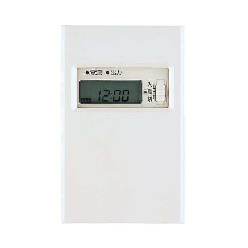 ●AC100V ●本体重量： 約190g ●施工時のタイマー設定作業不要（工場出荷時に、時刻設定・タイマー運転時間（1日1サイクル）午前10時に入り、午後4時に切れるように設定しております。） ●停電補償機能 ●消費電力（W）： 1.5 ●...