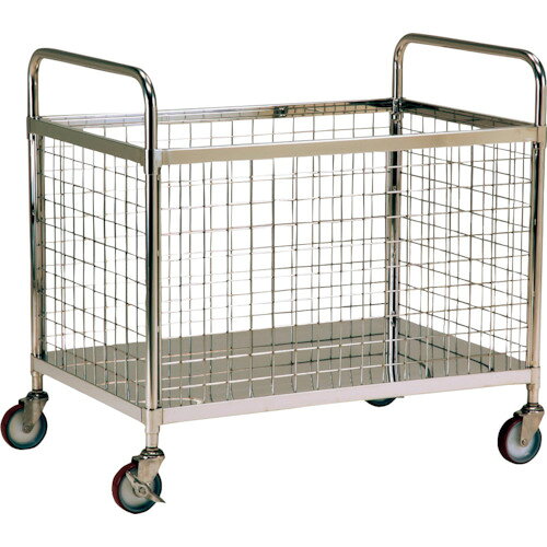 特長 ●キャスター部を除く全ての部品はステンレス製（SUS304）ですのでサビや汚れに耐え清潔です。 ●形状の定まらない不安定な物や製品の搬送でも金網付だから転落事故等を防止し安全・安心に搬送できます。 用途 ●製薬・化学・食品・医療分野で...