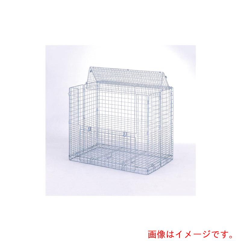 特長 ●表面処理は優れた防錆力の溶融亜鉛メッキ(クロムフリー)を採用しています。 ●メンテナンスが簡単なメッシュ構造です。 ●強風や犬・猫・カラスなどによるゴミの散乱を防止します。 ●折り畳みは簡単で省スペースが可能です。 ●オプション金具...